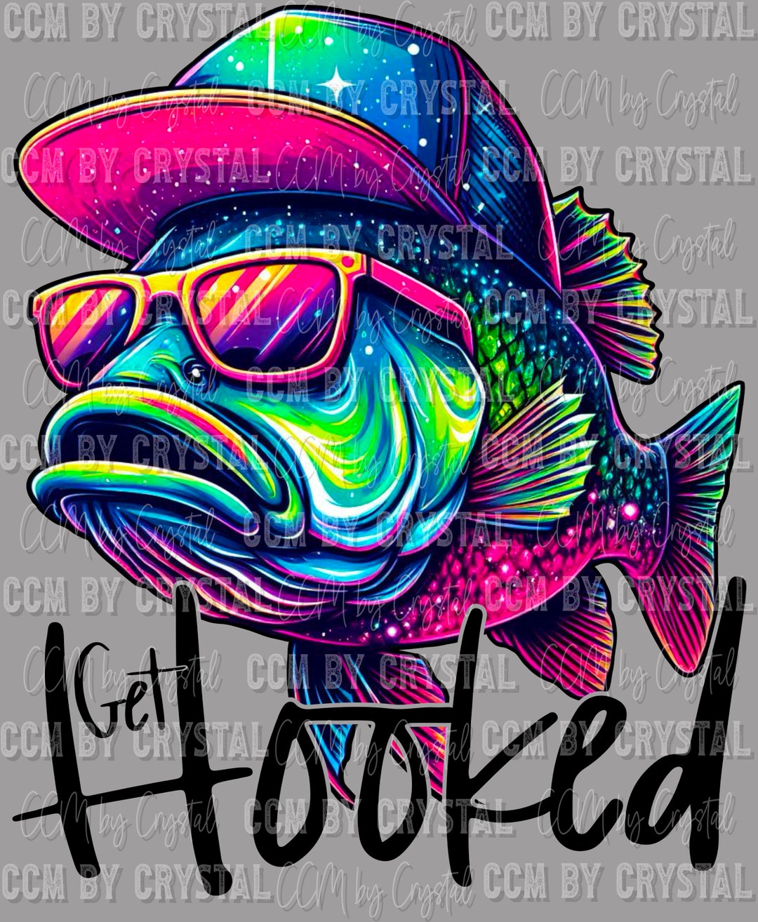 Get Hooked Fishing Ready to Press Transfer Direct to Film DTF Transfers ...