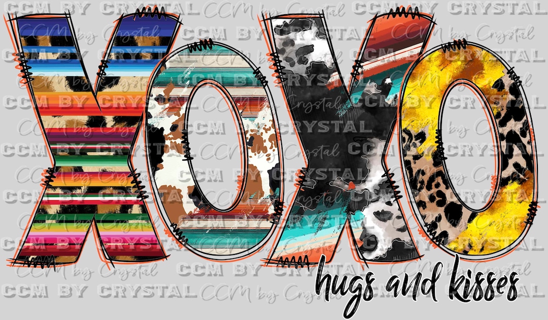 XOXO Hugs and Kisses Valentine Ready to Press Transfer Direct to Film ...