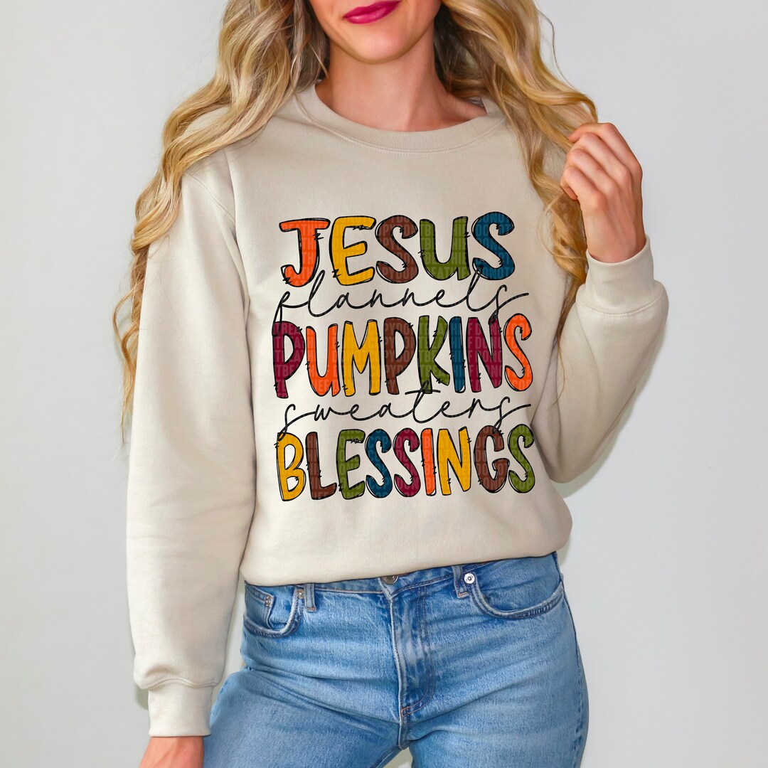 Jesus Pumpkins Blessings Ready to Press Transfer Direct to Film DTF ...