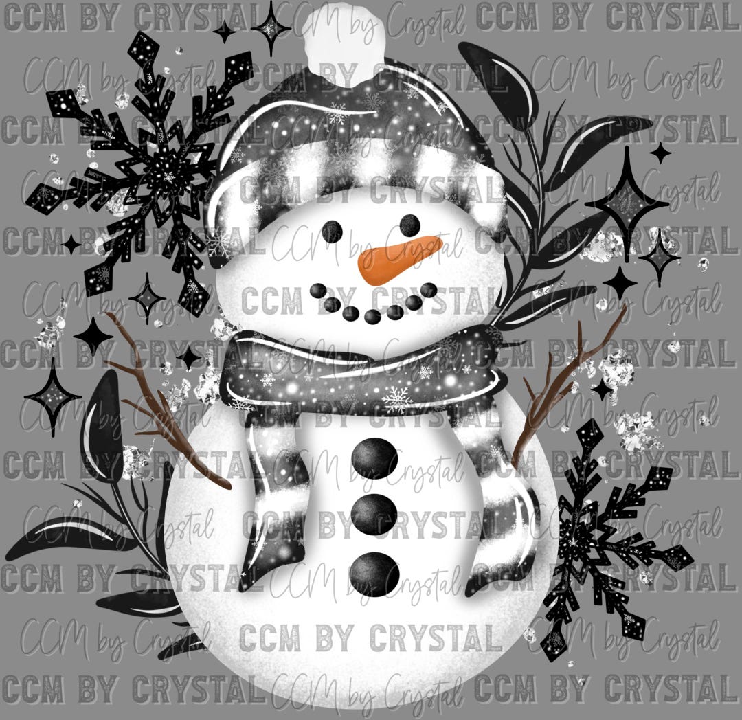 Christmas Winter Snowman Ready to Press Transfer Direct to Film DTF ...