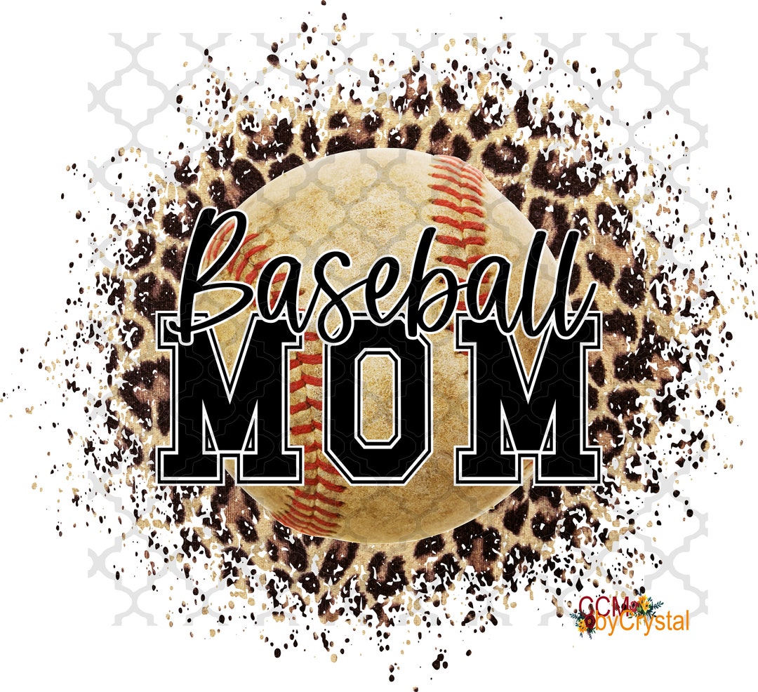 Baseball Mom Leopard PNG - Etsy