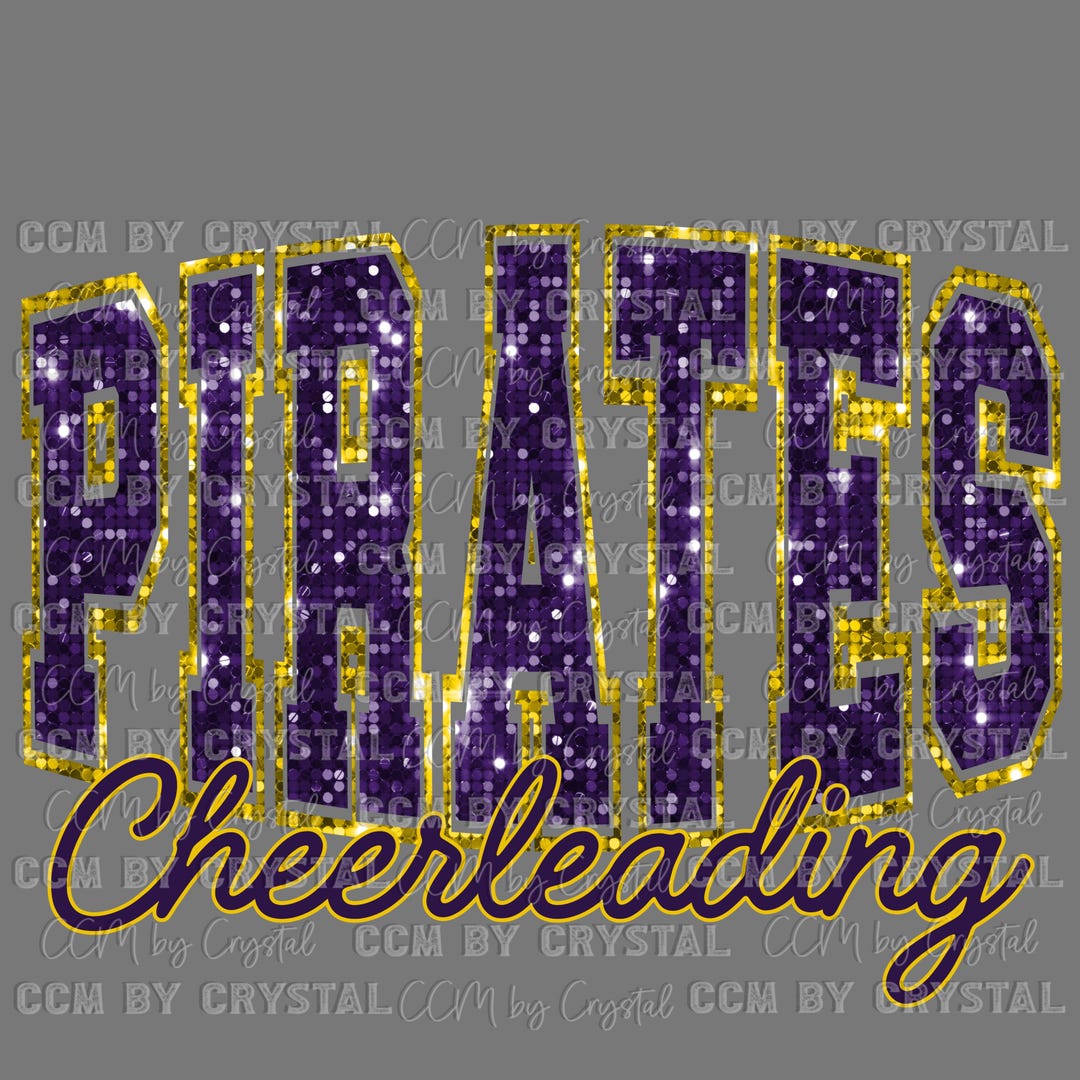 Pirates Cheerleading Faux Sequins PNG Digital Download ONLY - Etsy