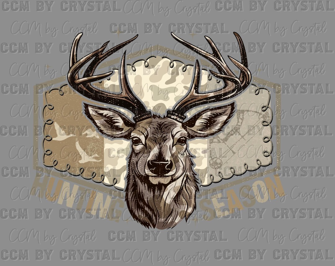 Hunting Season Buck Camo Ready to Press Instant Peel DTF Transfers ...