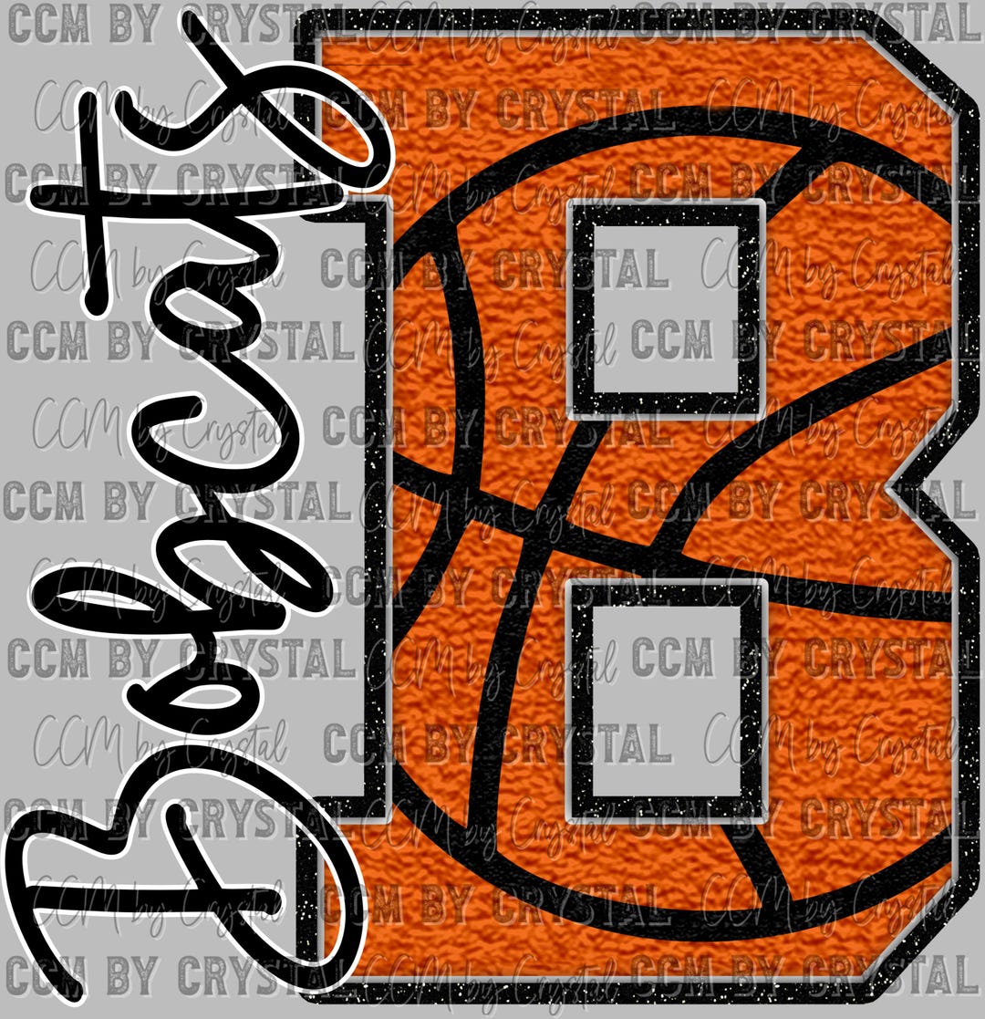 B Bobcats Basketball Mascot PNG Digital Download ONLY - Etsy