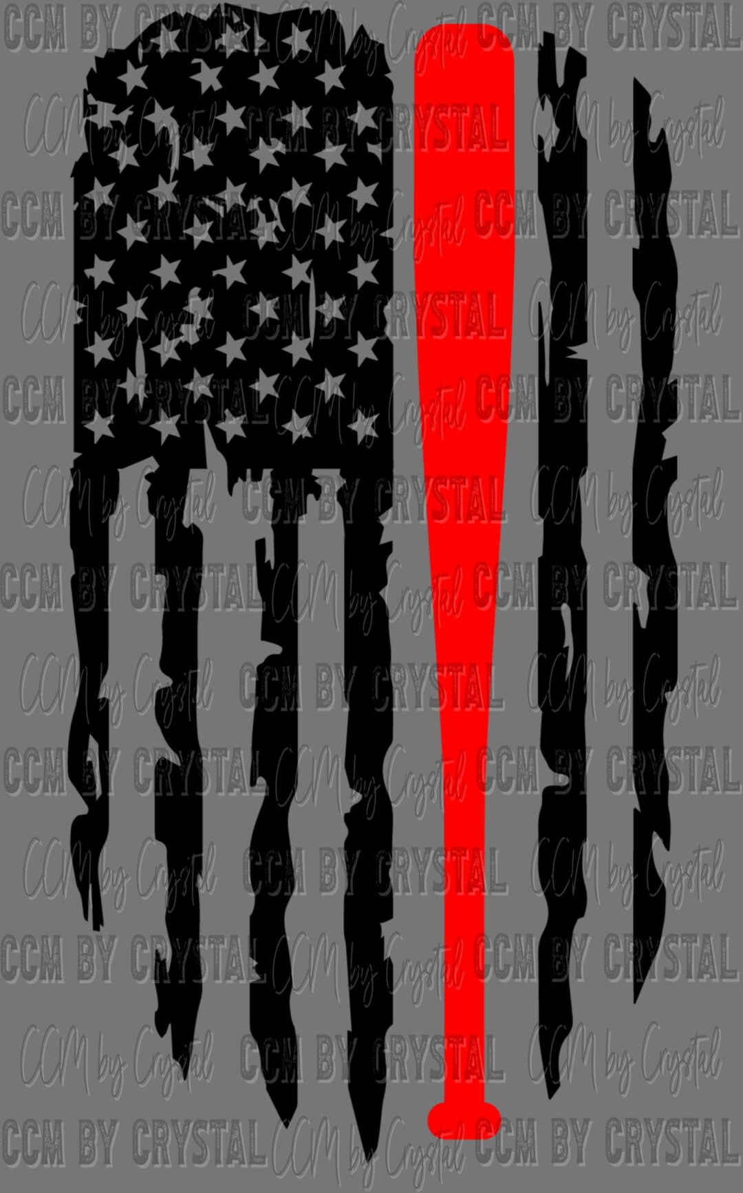 Baseball Bat American Flag Ready to Press Transfer Direct to Film DTF ...