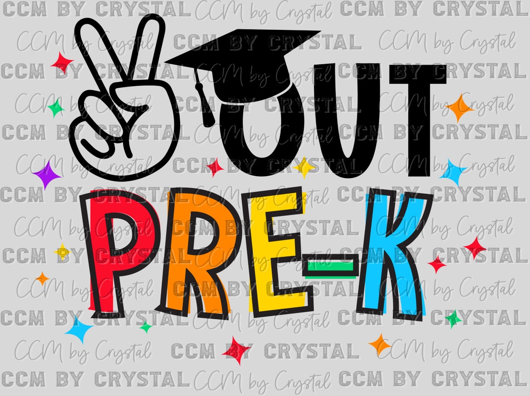 Peace Out Pre K Ready to Press Transfer Direct to Film DTF Transfers ...