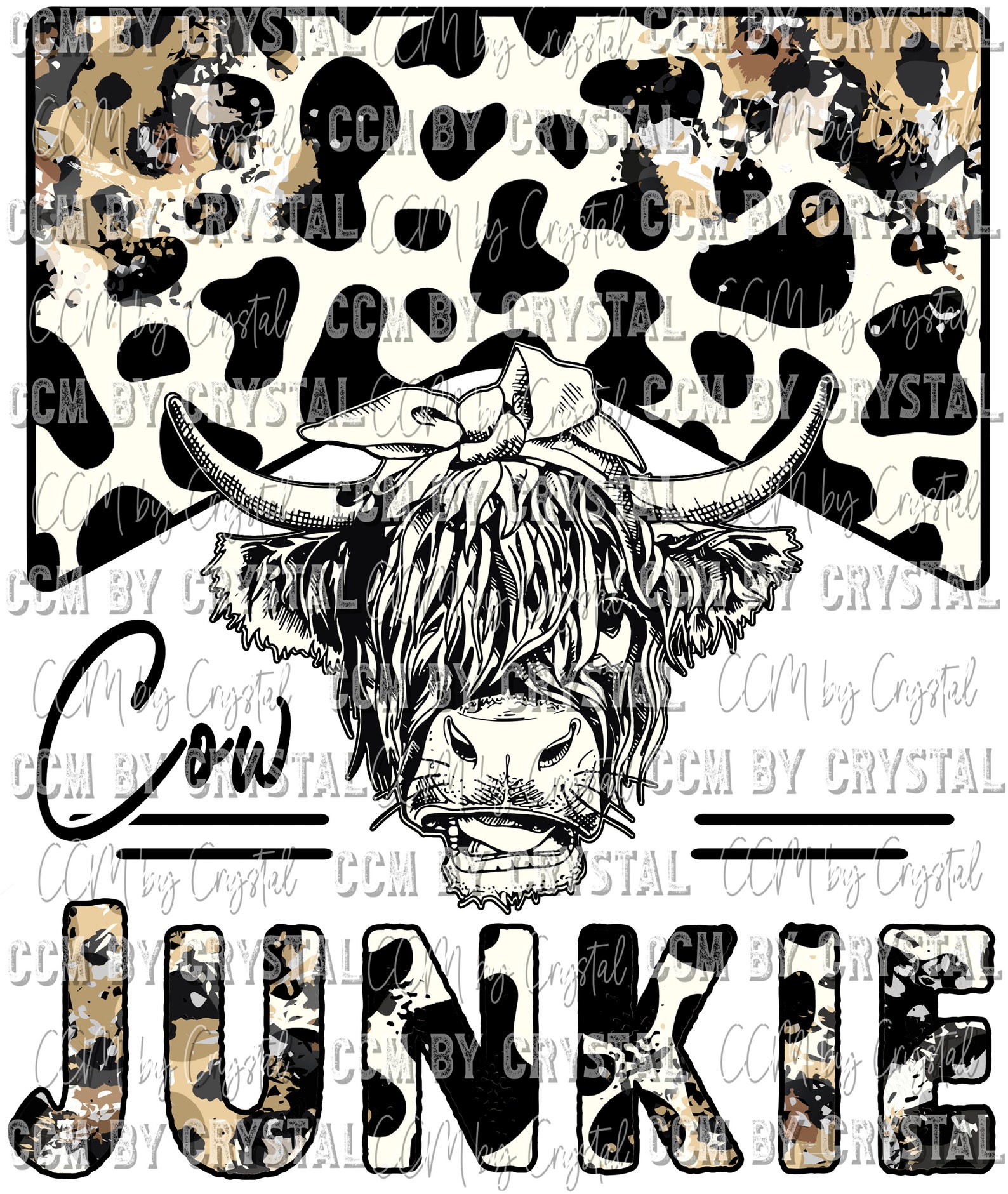 Cow Junkie Ready to Press Transfers Direct to Film Transfers ...