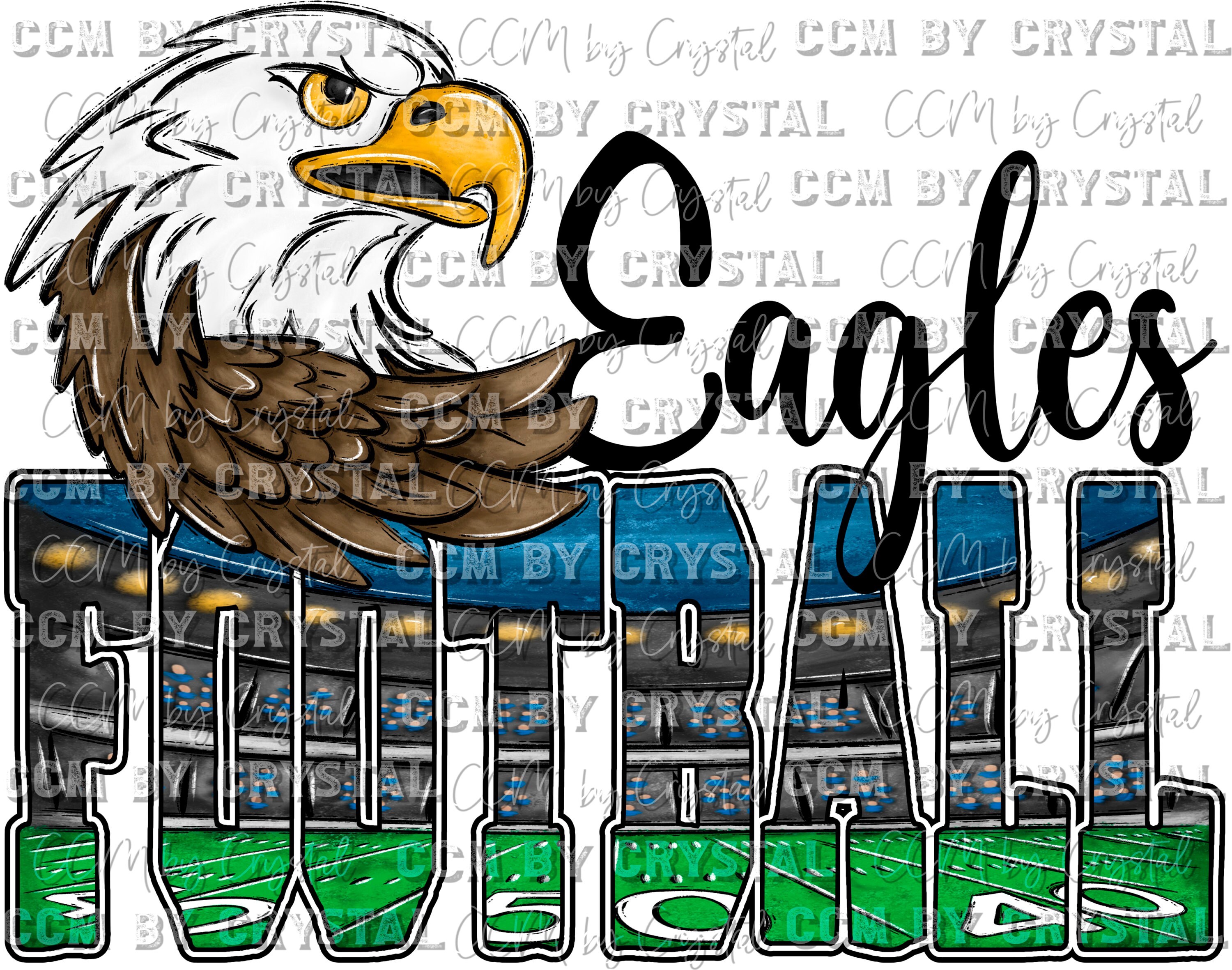 Eagle Mascot Football