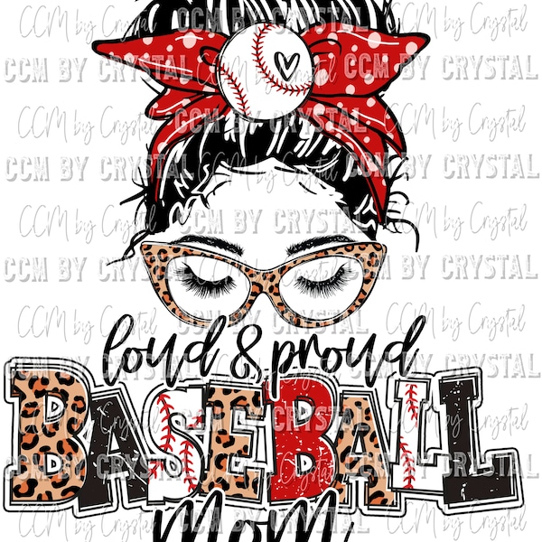 Baseball Mom Loud Etsy
