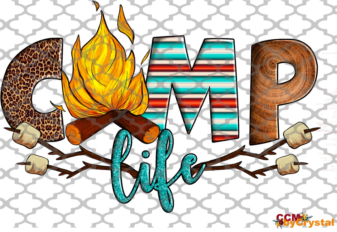 Camp Life Ready to Press DTF (direct to Film) Transfer Sublimation ...