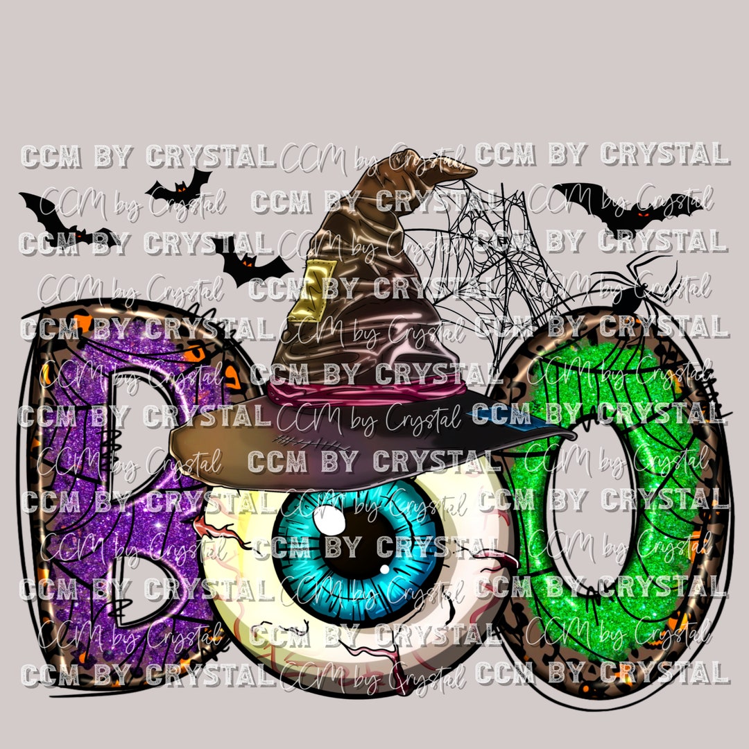 Boo Eye Halloween Ready to Press Transfer DTF Transfers Sublimation ...