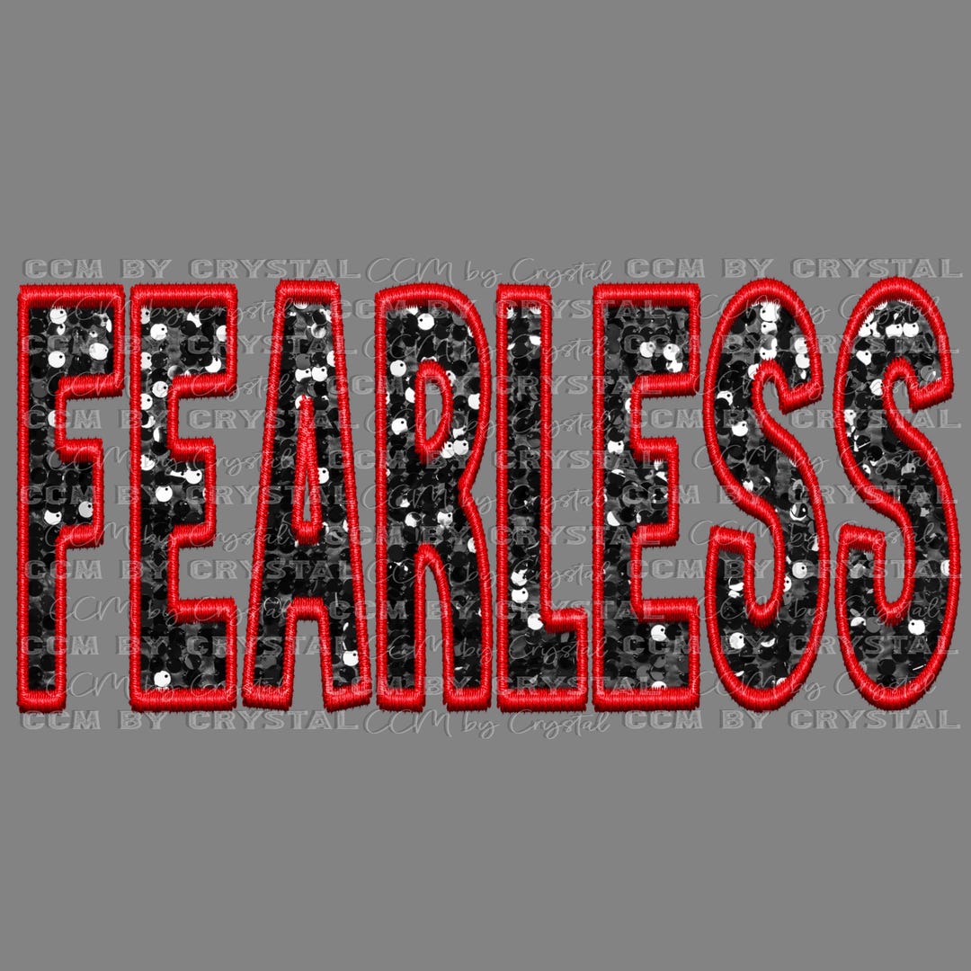 Fearless Faux Sequins Faux Embroidery Ready to Press Transfer Direct to ...