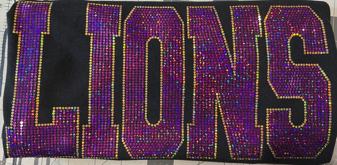 Lions Spangle Gold and Purple T-shirt - Etsy