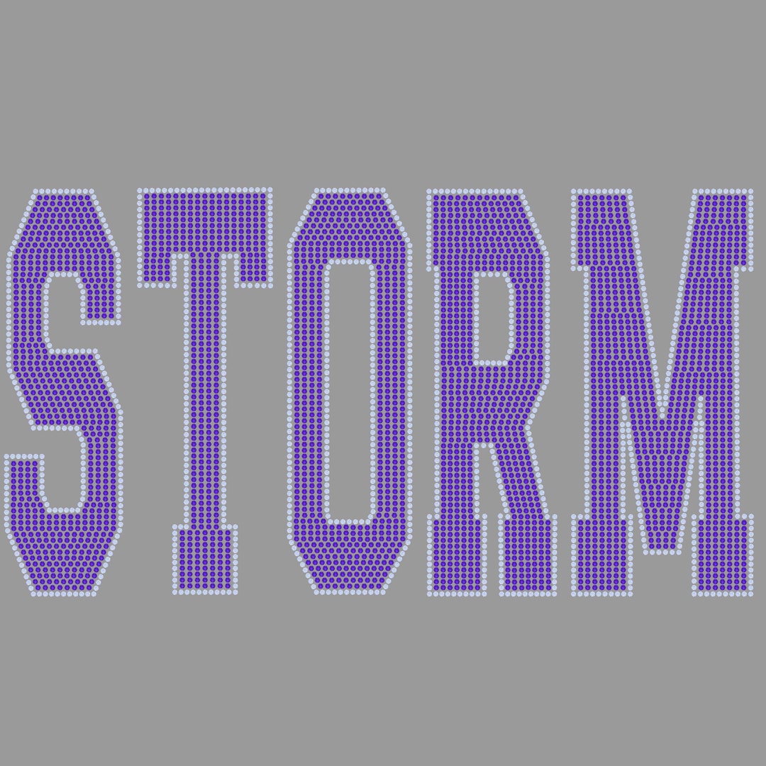 Storm 11 Wide 2 Color Ready to Press Spangle Transfer - Etsy