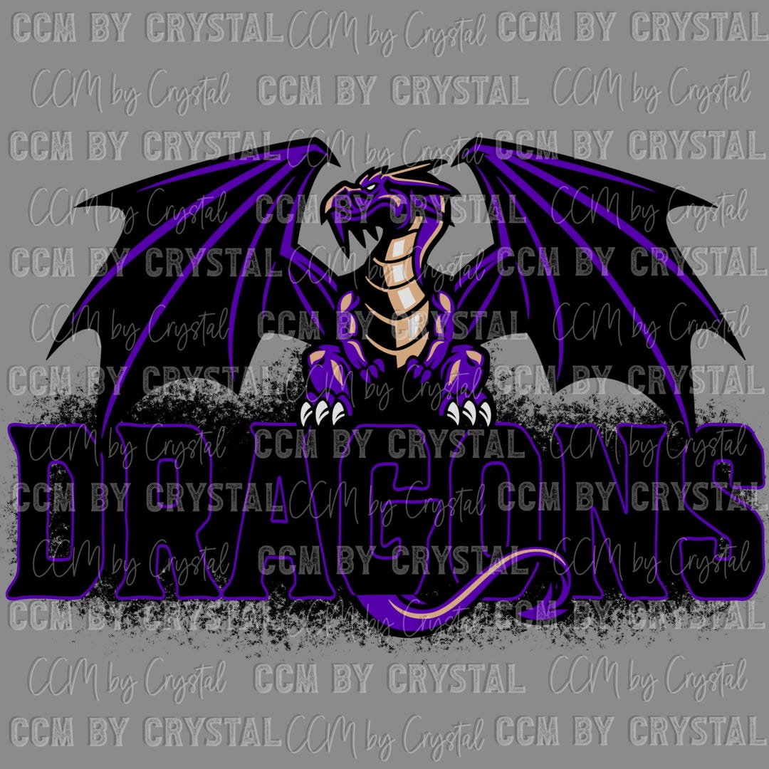 Dragons Mascot Ready to Press Transfer Direct to Film DTF Transfers ...