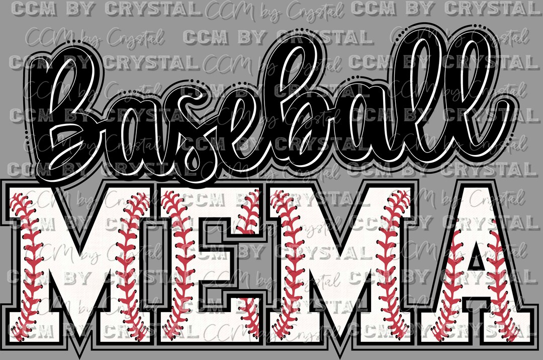 Baseball Mema Ready to Press Transfer DTF Transfers Sublimation ...