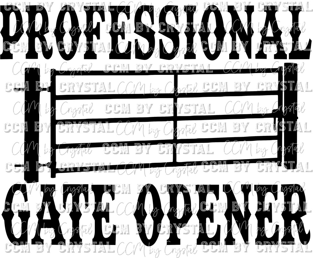 Professional Gate Opener SVG PNG Dxf EPS - Etsy