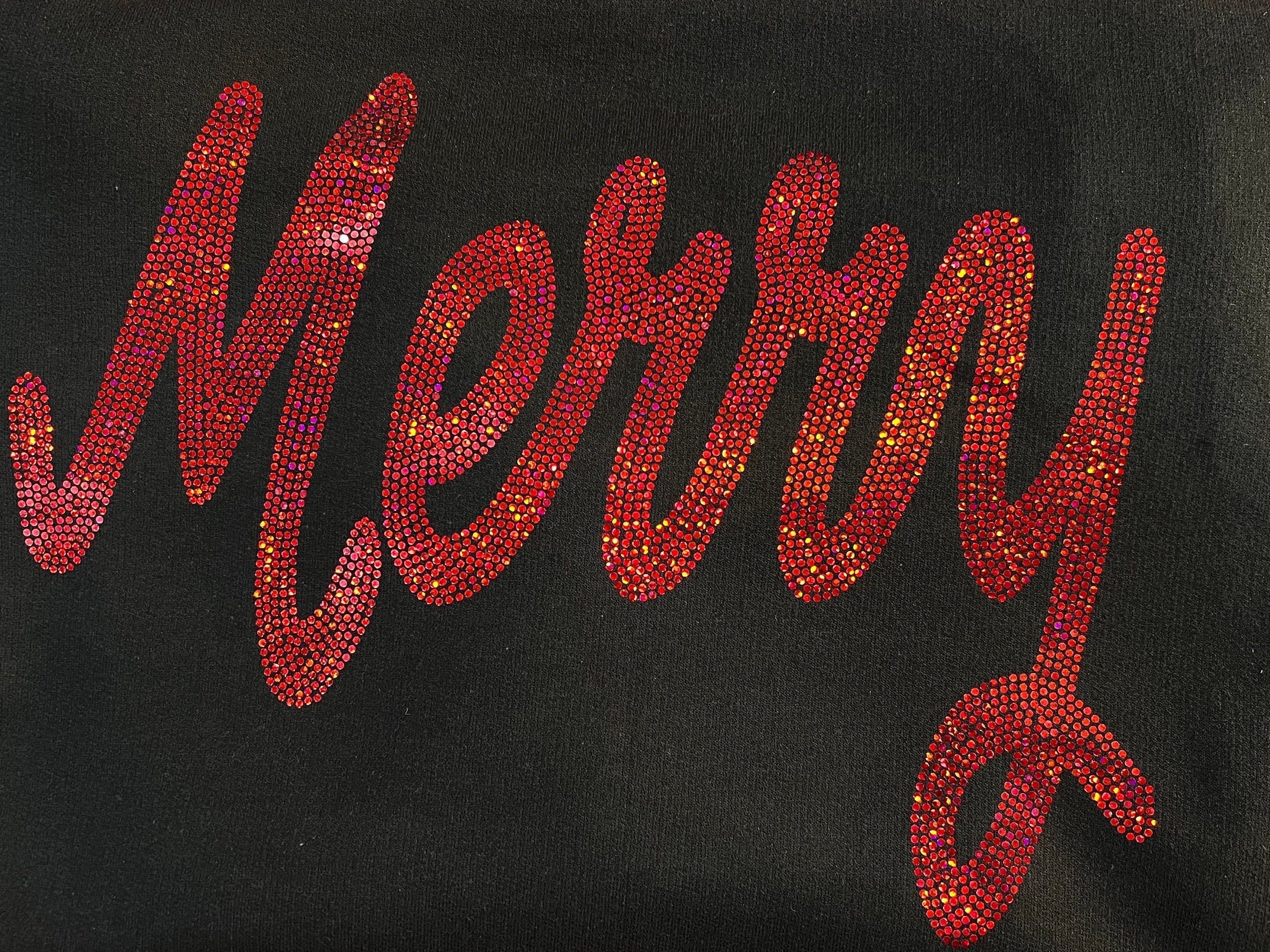 Black Sweatshirt With Red Merry Spangles - Etsy
