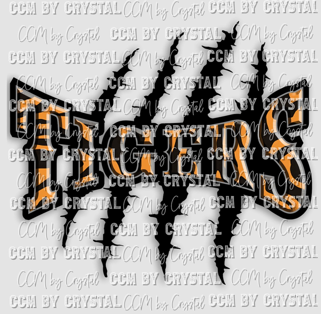 Tigers Claw Mark Sports Ready to Press Transfers Direct to Film ...