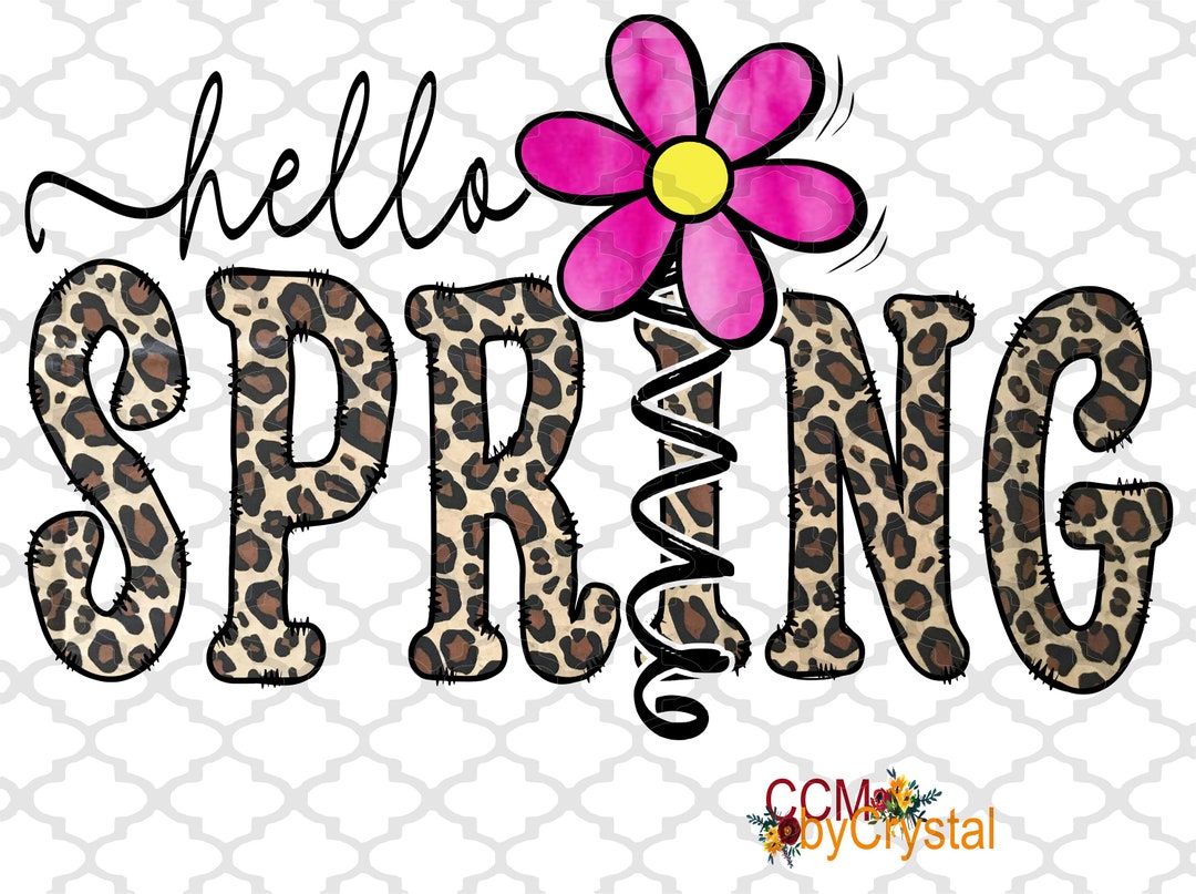 Ready to Press DTF Direct to Film Transfer Hello Spring - Etsy