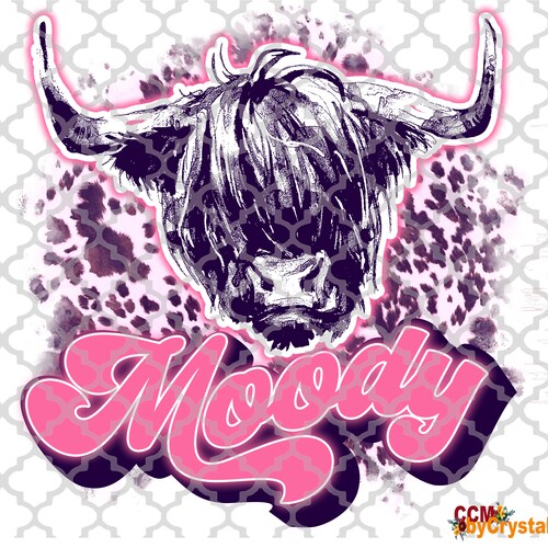 Love Highland Cow Leopard Cow Print Transfer Ready to Press - Etsy