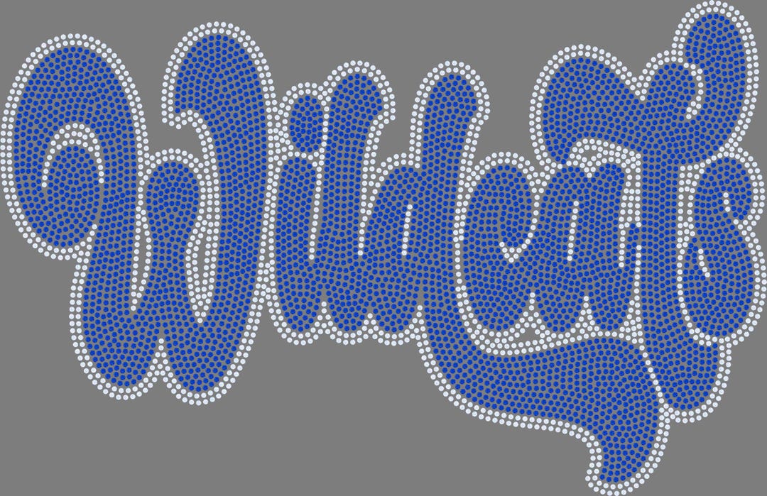 Wildcats Script Cursive 11" Wide 2 Color Spangle Transfer - Etsy