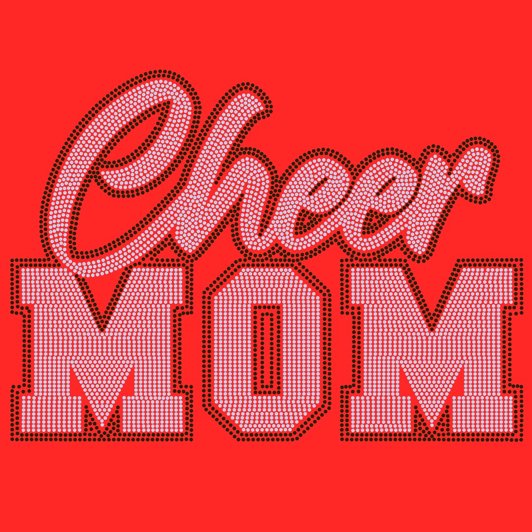 Cheer Mom 11" Wide 2 Color Spangle Transfer - Etsy