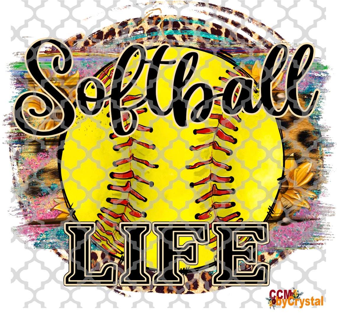 Softball Life Ready to Press DTF direct to Film Transfer DTF - Etsy