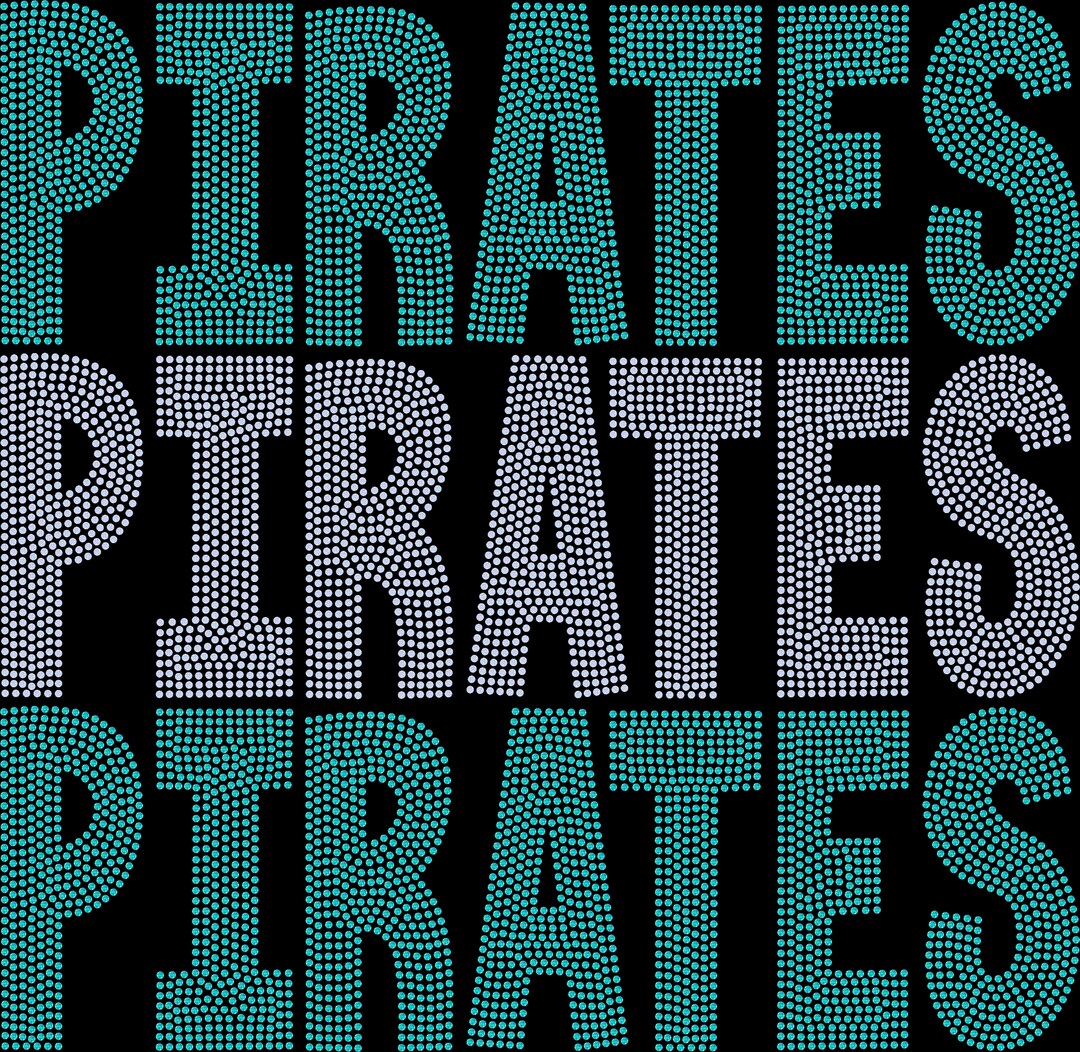 Pirates Stacked 11 2 Color Ready to Press Spangle Transfer - Etsy