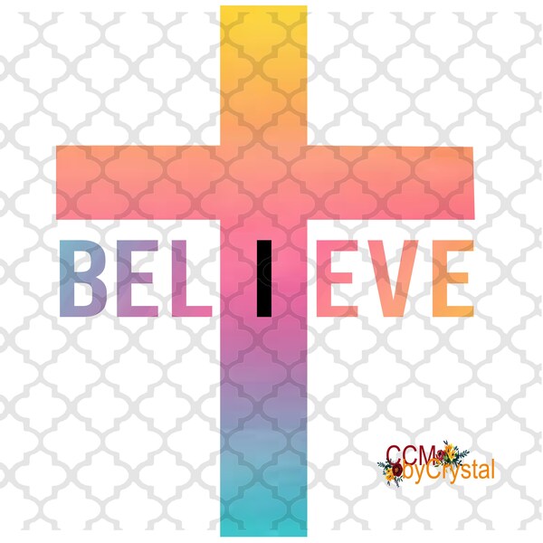 Believe Cross - Etsy