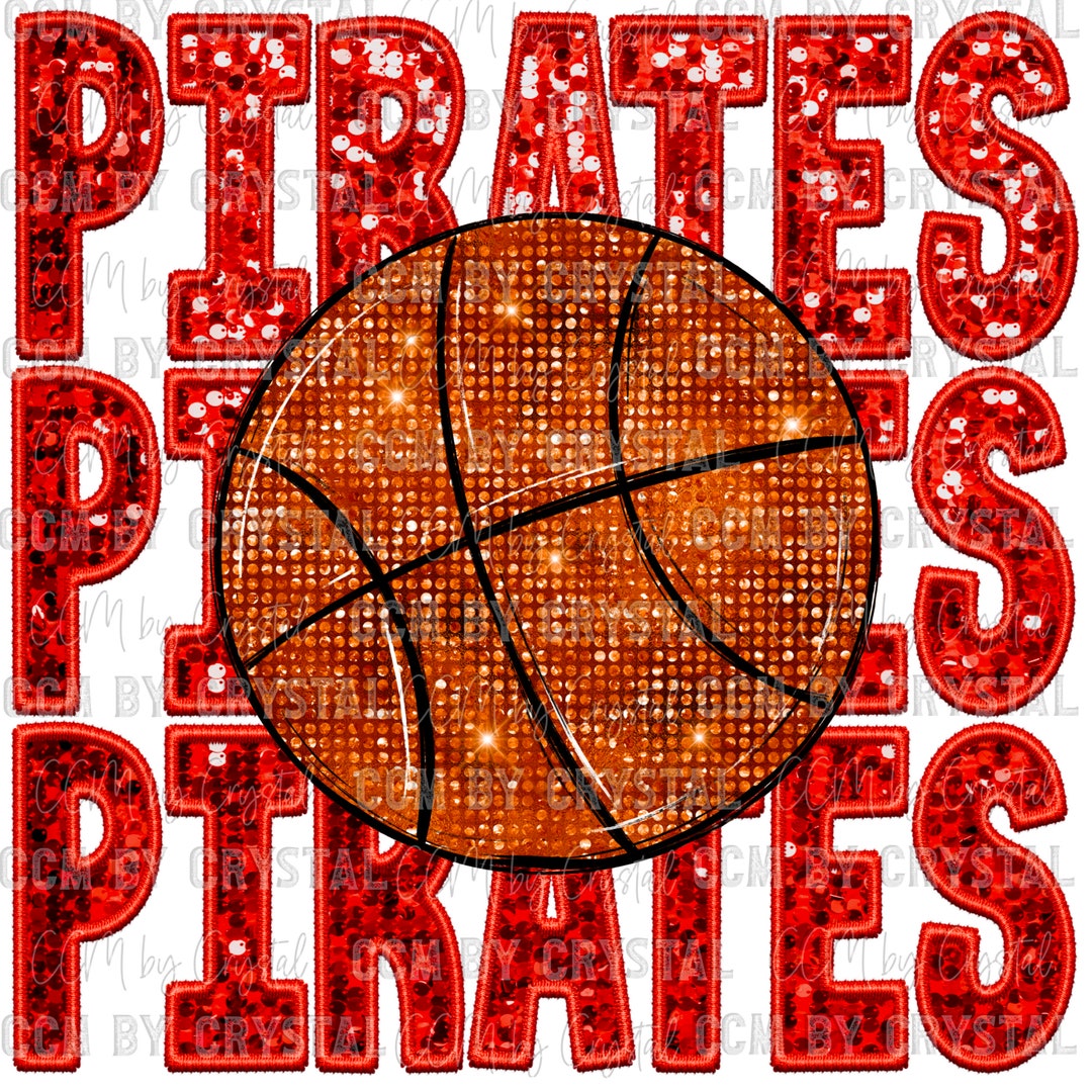 Pirates Basketball Red Mascot PNG Digital Download ONLY - Etsy