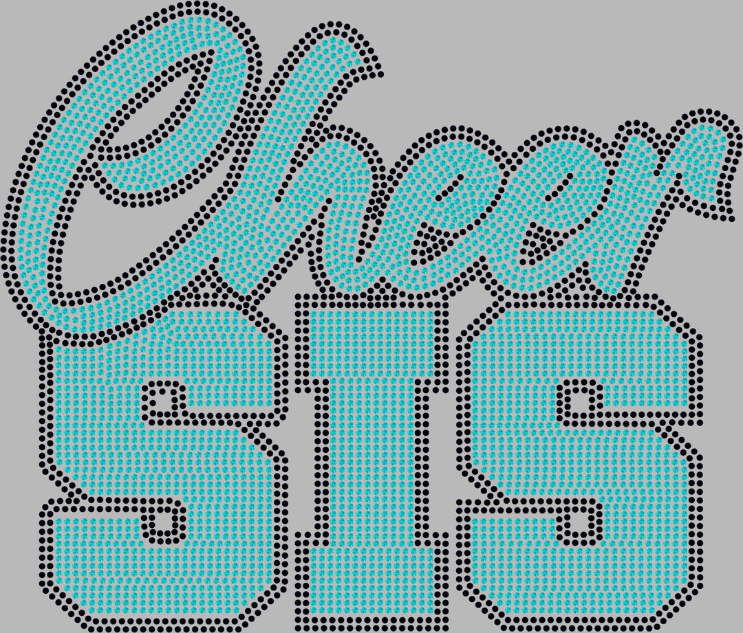 Cheer Sis 9" Wide 2 Color Ready to Press Spangle Transfer - Etsy