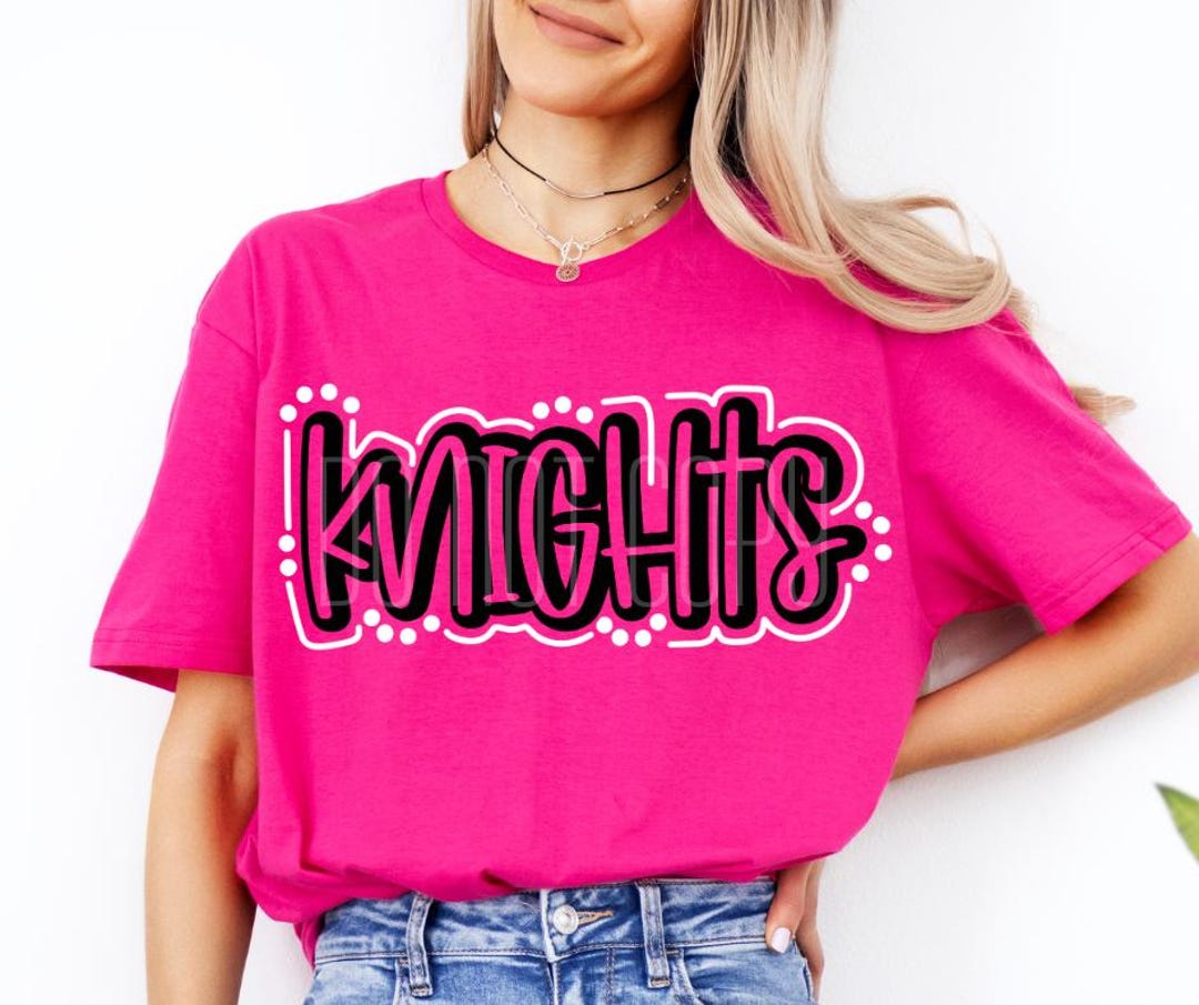 Knights Doodle Mascot Ready to Press Transfer DTF Transfers - Etsy