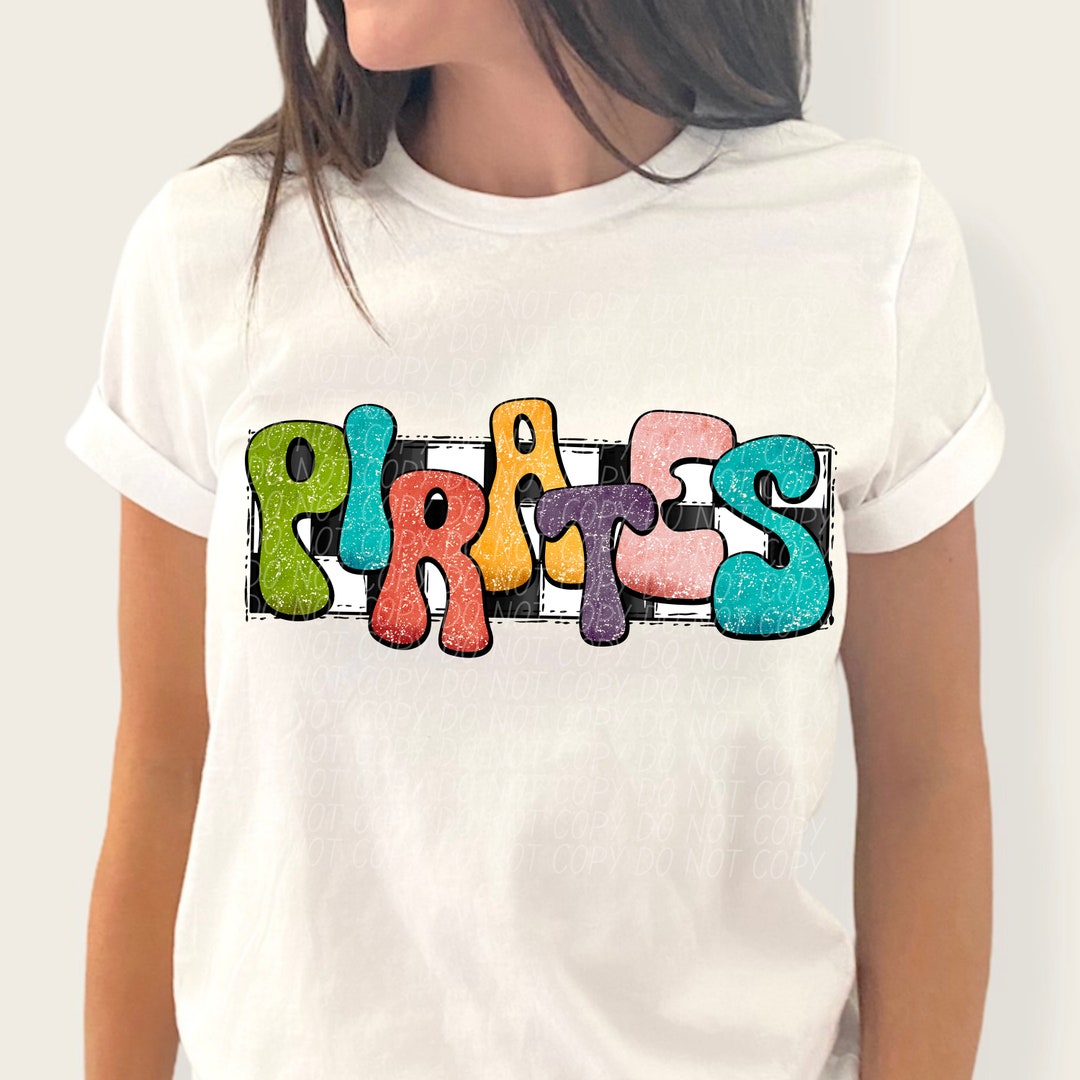 Pirates Retro Mascot Ready to Press Transfers DTF Transfers Sublimation ...