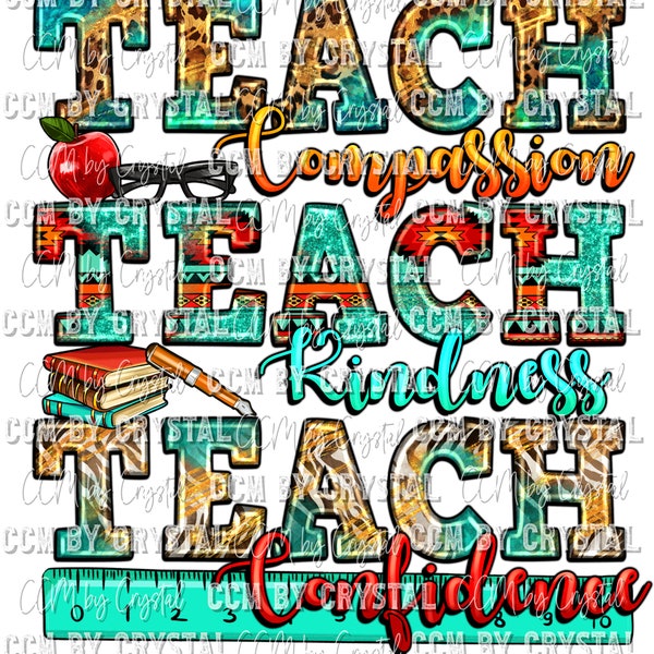 Teach Compassion Kindness Svg - Etsy