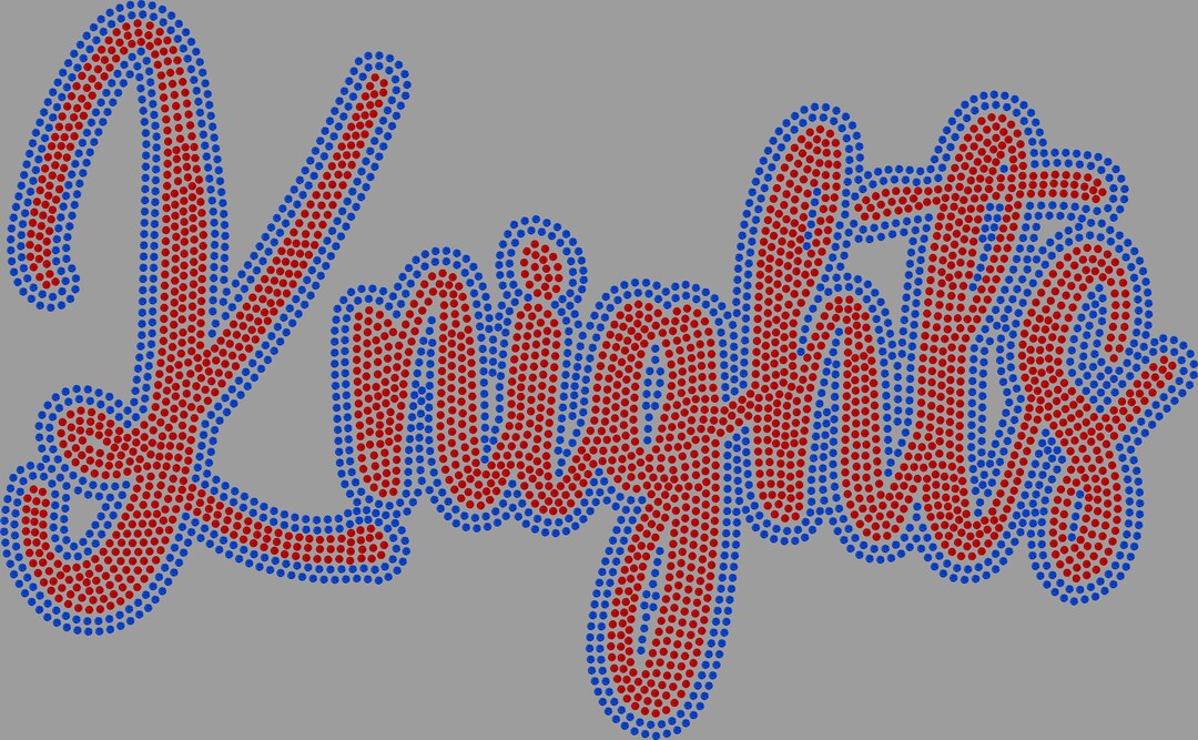 Knights Script Cursive 11" Wide 2 Color Spangle Transfer - Etsy