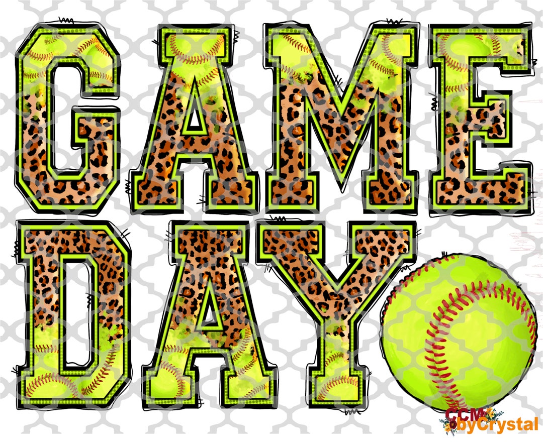 Game Day Softball Ready to Press DTF direct to Film Transfer ...