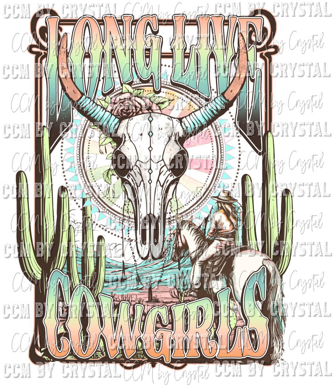 Long Live Cowgirls With Cowgirl Ready to Press Transfer Direct to Film DTF Transfers Sublimation ...