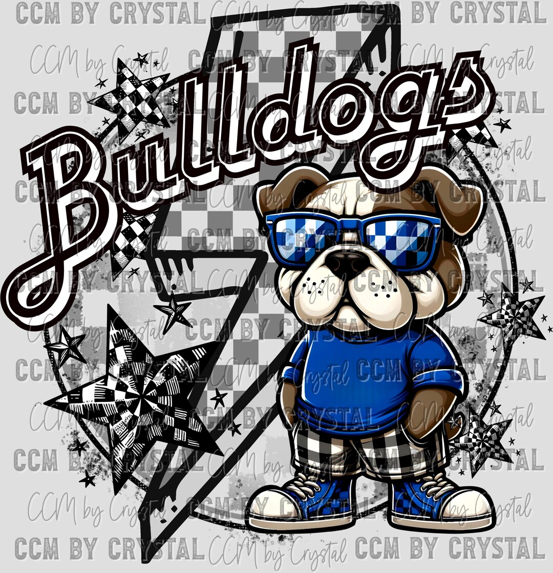 Bulldogs Mascot Ready to Press Transfer Direct to Film DTF Transfers ...