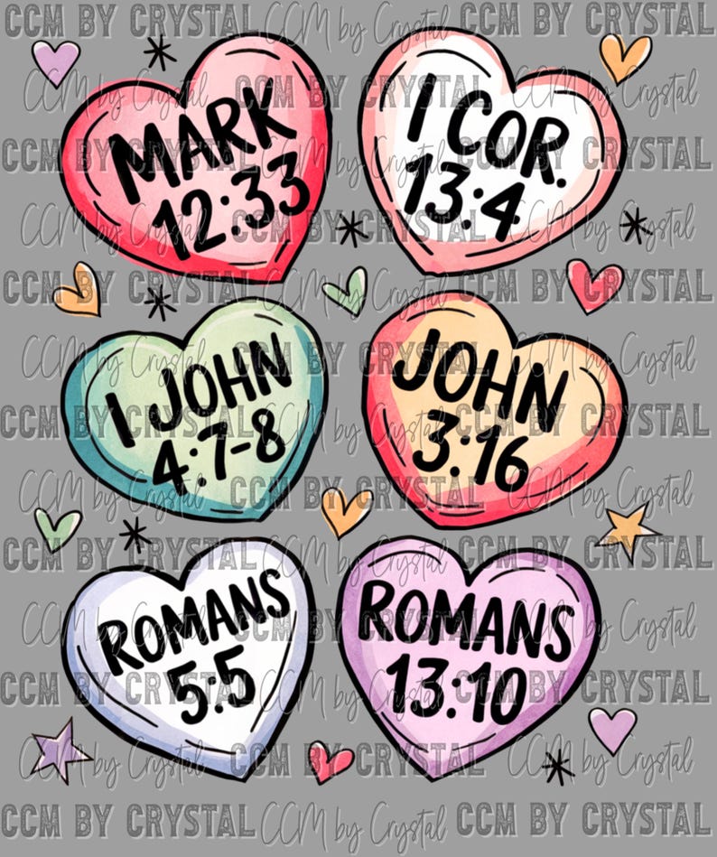 Bible Verses Valentines Day Ready to Press Transfer Direct to Film DTF ...