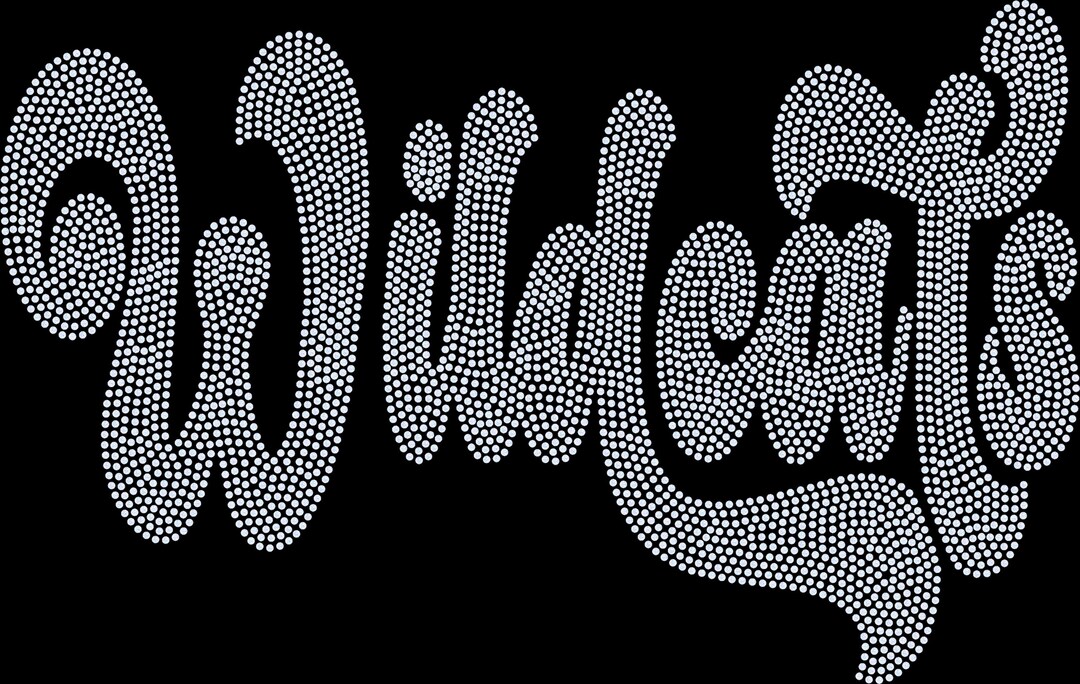 Wildcats Script Cursive 11" Wide 1 Color Spangle Transfer - Etsy