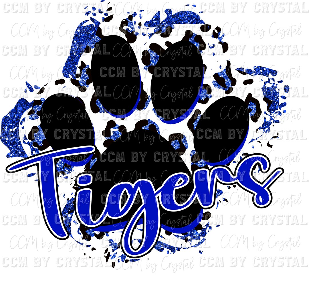 Tigers Leopard Glitter Paw Ready to Press Transfers Direct to Film ...