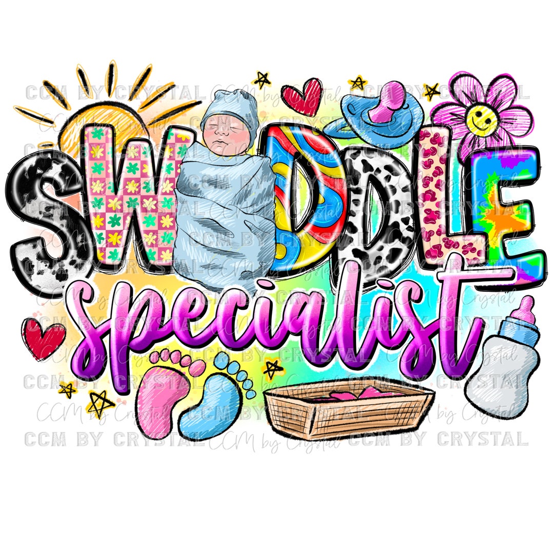 Swaddle Specialist Ready to Press Transfer Direct to Film DTF - Etsy