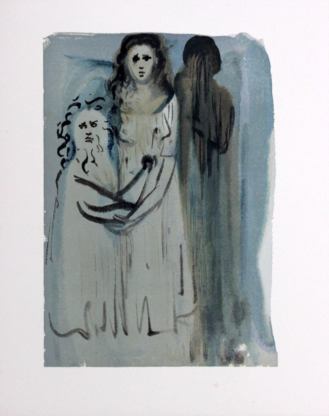 Salvador Dali Original Woodblock Engraving Purgatory 16 Divine Comedy ...