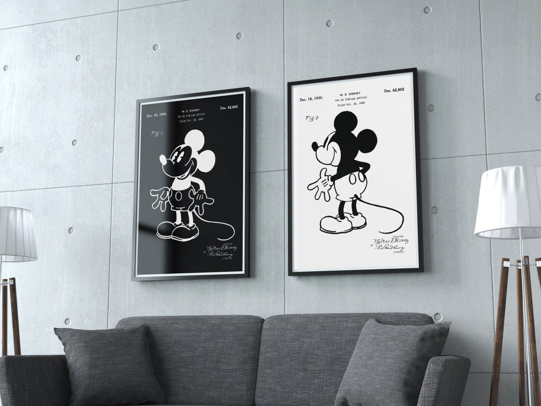 Mouse Patent Set of 2 Posters, 2 Mouse Toy Patent Prints, Bundle of 2 ...