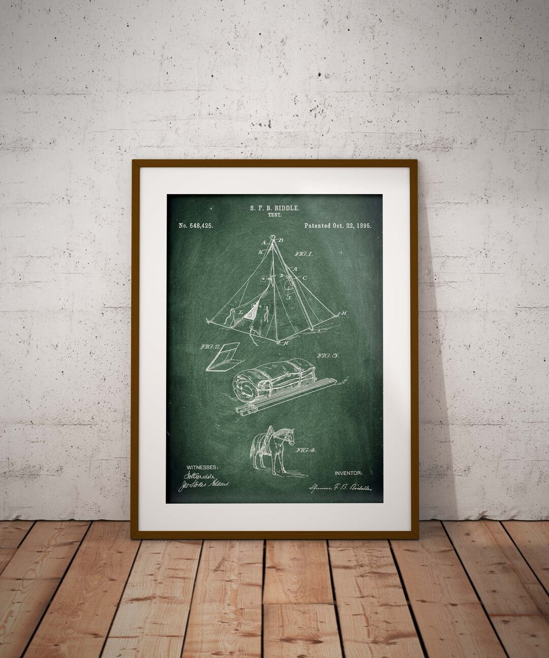 Tent 1895 Patent Print, Camping Tent Poster, Bivouack Tent Print, Gift ...