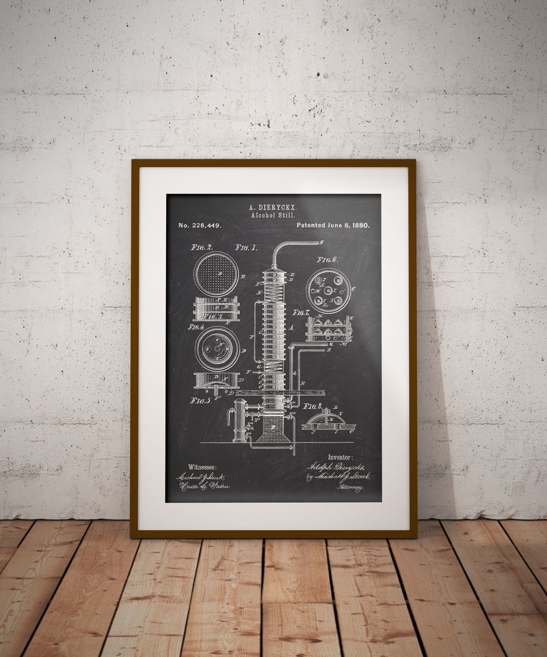 Alcohol Still 1880 Patent, Alcohol Still Poster, Gift for Alcohol ...