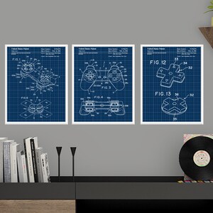 Set of 3 Console Blueprints, Bundle of 3 Video Console Controller ...