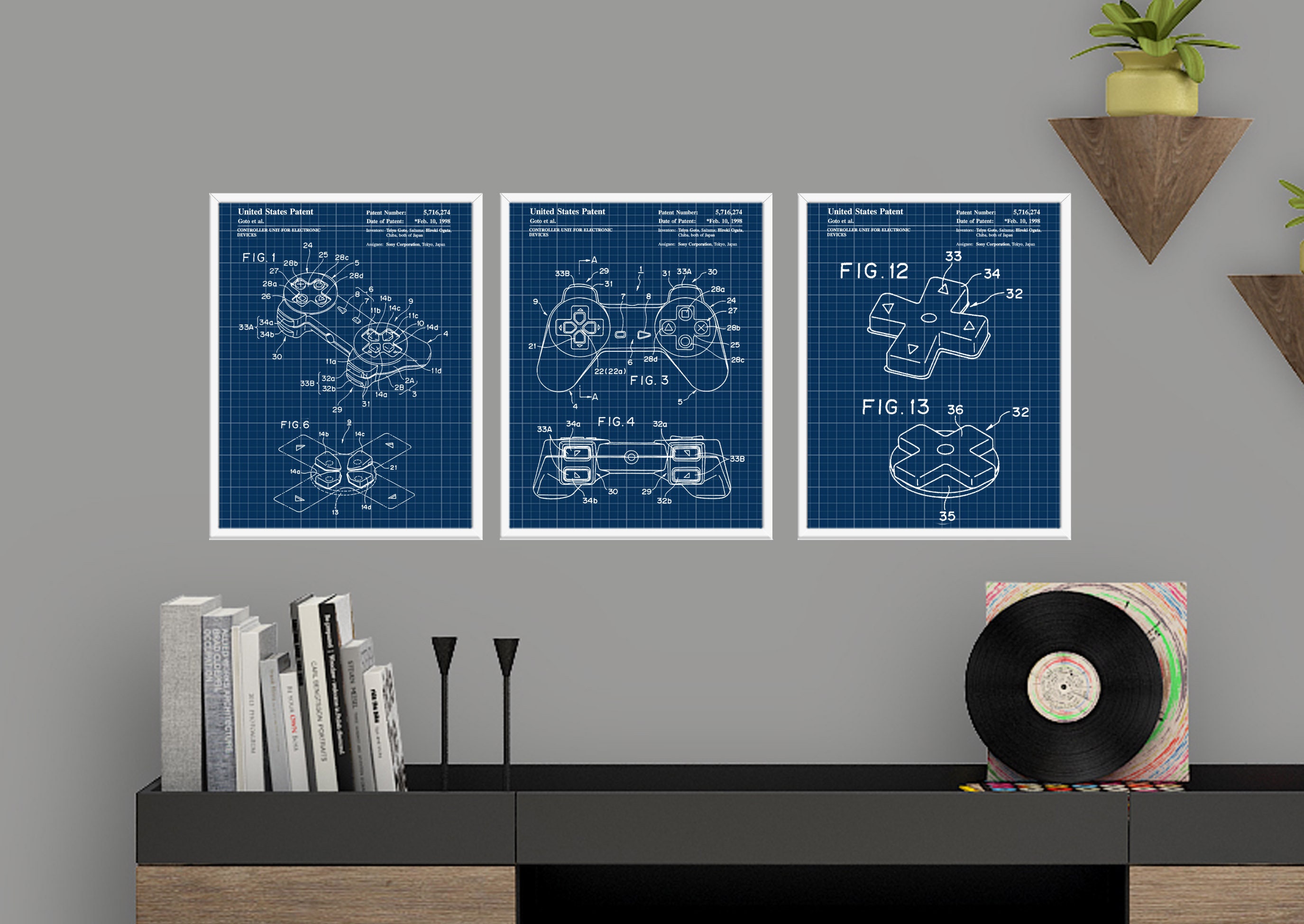 Set of 3 Console Blueprints Bundle of 3 Video Console - Etsy