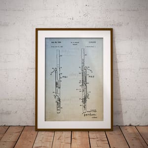 Bassoon Musical Instrument Patent Poster, Bassoon Patent Print, Bassoon ...